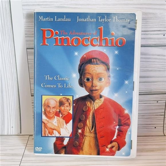 Media | The Adventures Of Pinocchio 1997 Martin Landau Jonathan Taylor Thomas Dvd | Poshmark